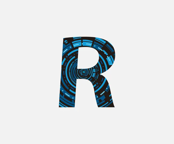 Blue Letter R