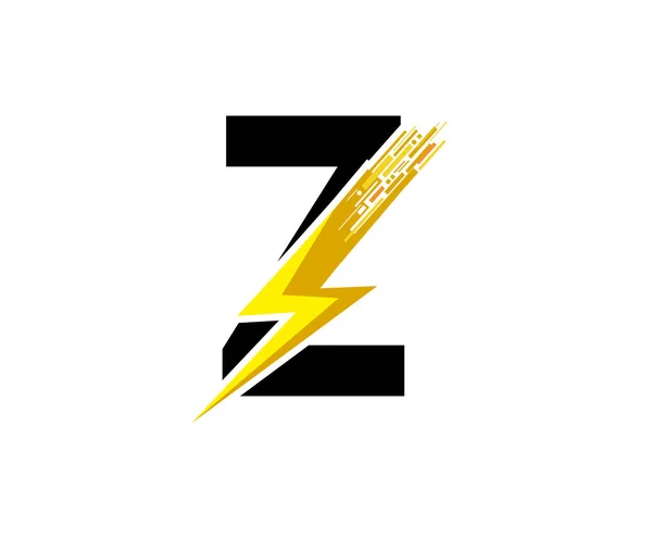 Techno Flash Letter Logo — Stock Vector © bintank #371193124