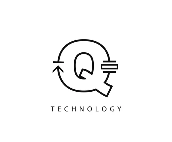 Gcq technology logo imágenes de stock de arte vectorial | Depositphotos