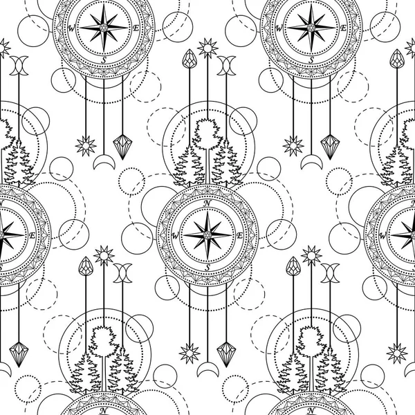 Geometric compass pattern Stock Vector Image by ©KronaLux #133783836