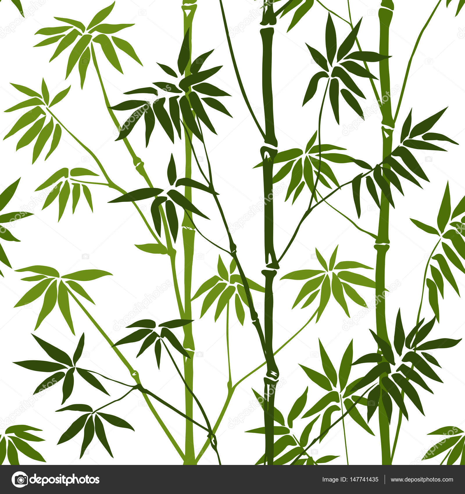 Bamboo Seamless Pattern Stock Vector by ©KronaLux 147741435