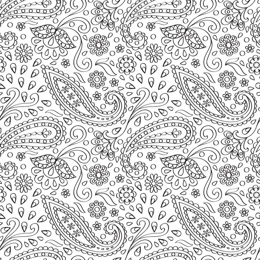 Paisley Seamless Pattern — Stock Vector © Kronalux 164739536