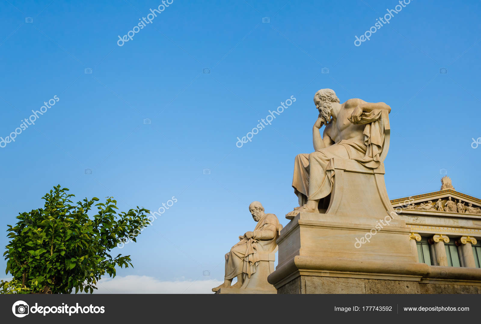 Greatest Philosophers Antiquity Socrates His Disciple Plato Reflect ...