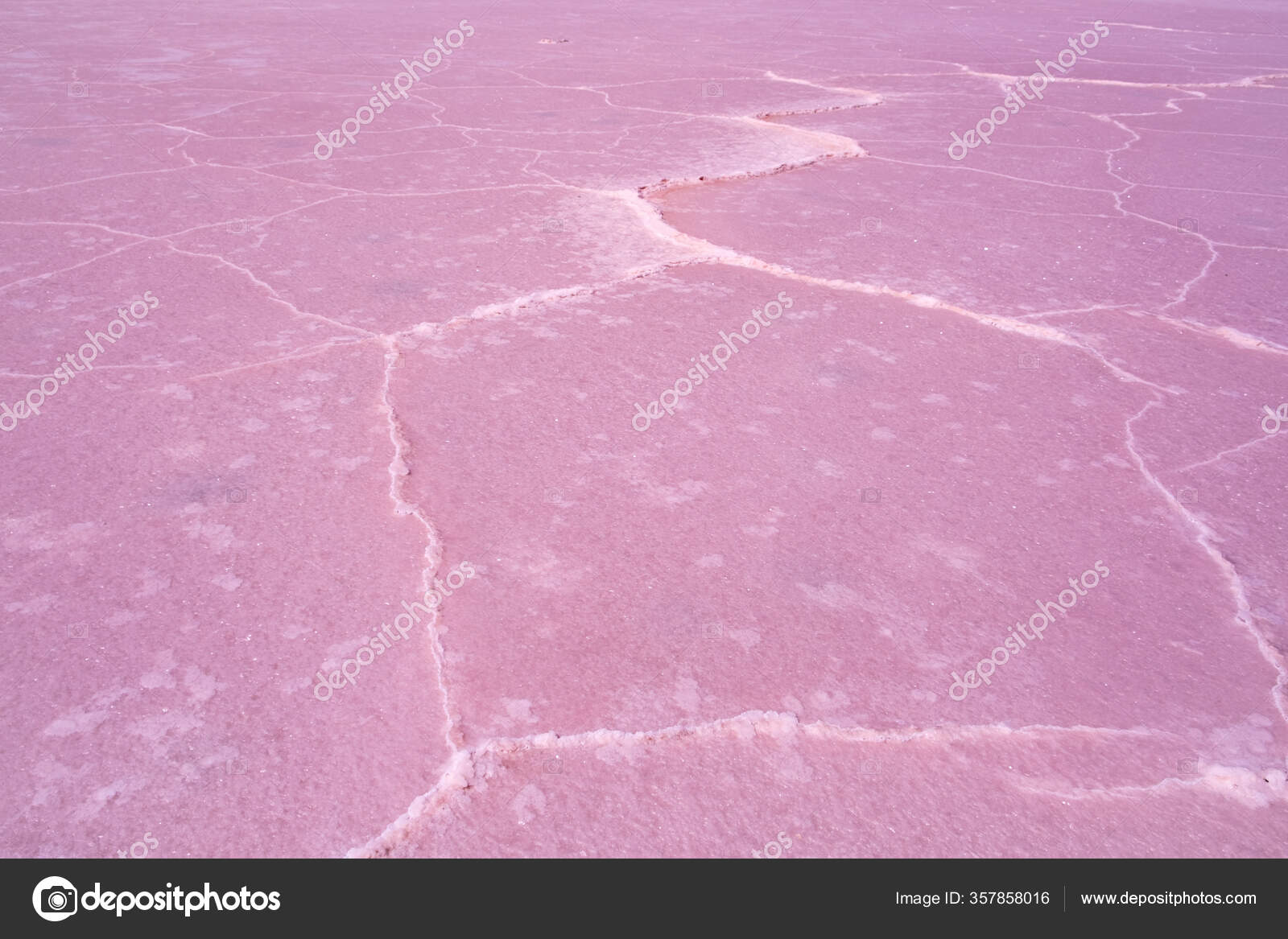 Closeup Windblown Salt Patterns Pink Lake Australia — Stock Photo ...