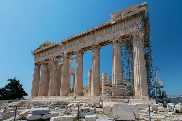 Parthenon under restoration, Acropolis, Greece - Stock Image - Everypixel