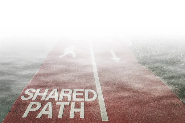 Shared walkway sign Stock Photos, Royalty Free Shared walkway sign ...