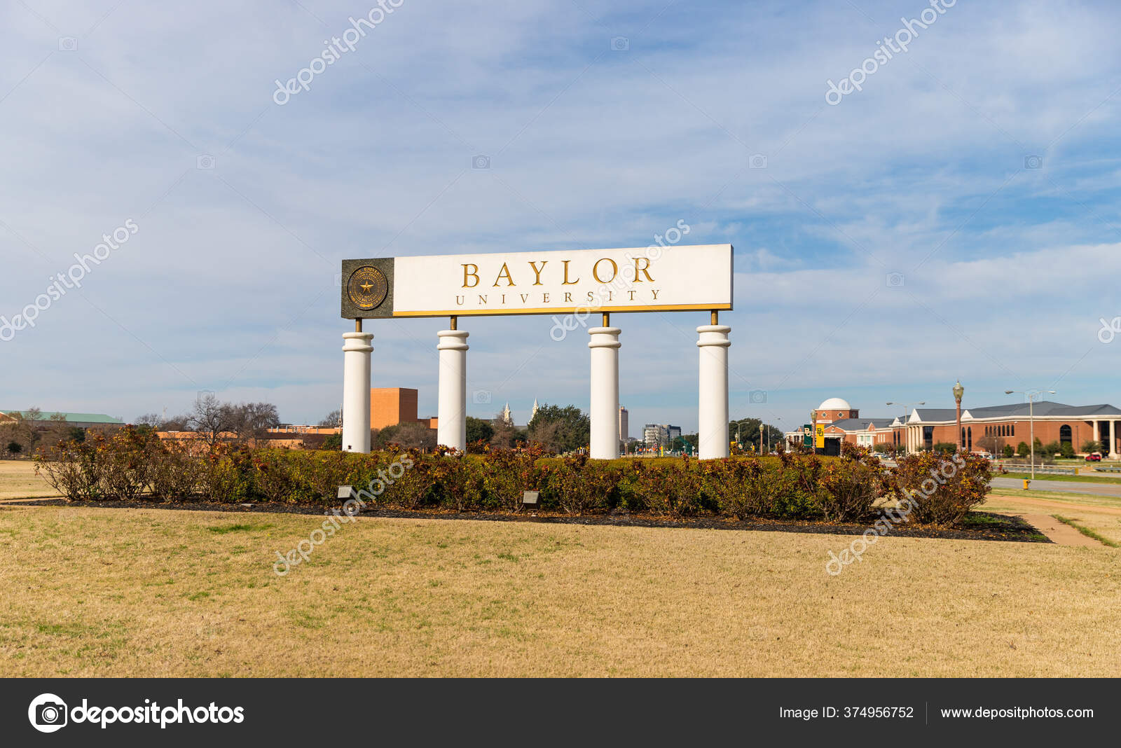 Waco Usa Baylor University Sign Entrance Baylor University Waco Texas ...