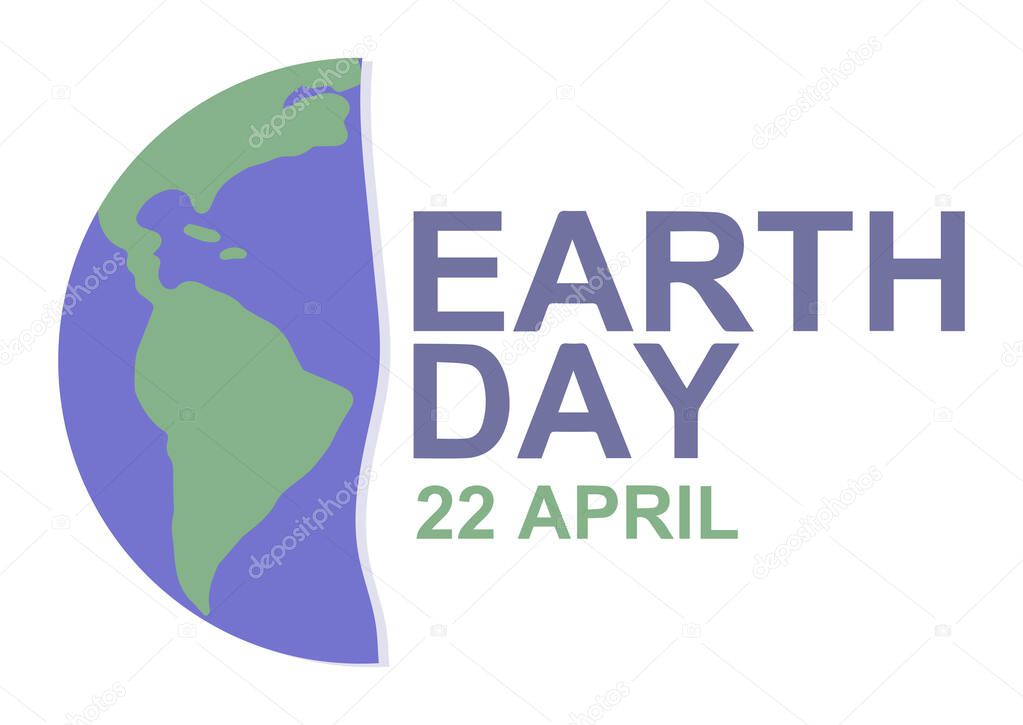 Feliz Día de la Tierra 22 Abril concepto para la celebración de la ...