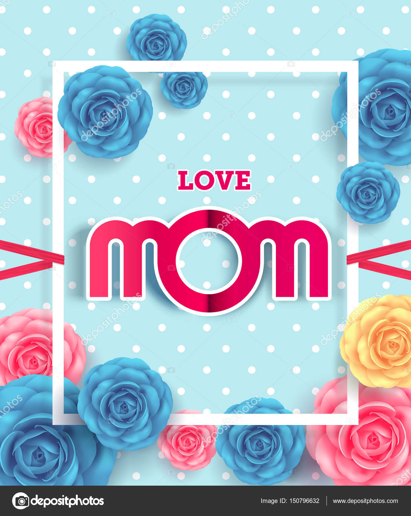 Happy Mother's day Card layout design Stock Vector by ©shuttermay 150796632