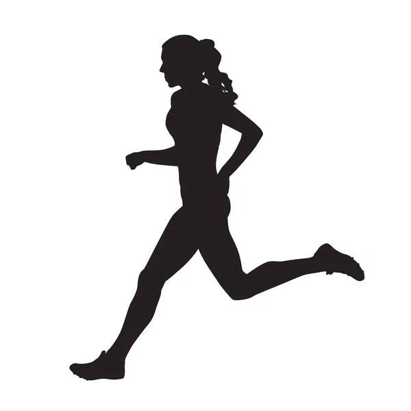 Female Running Vector