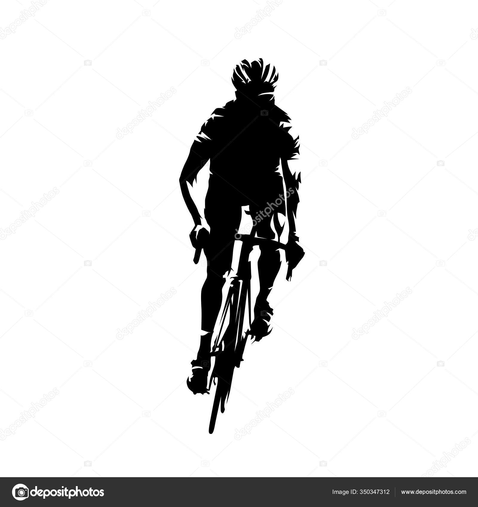 Mountain Bike Silhouette Front