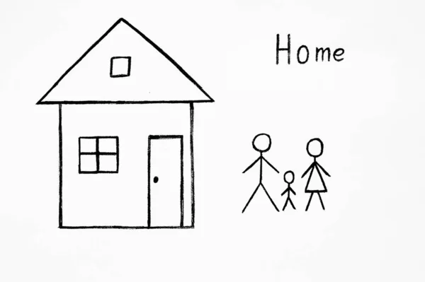 Stick figure home Stock Photos, Royalty Free Stick figure home Images ...