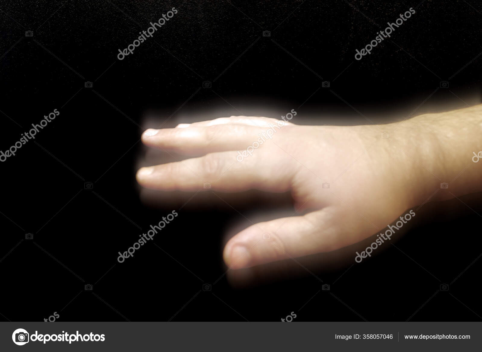 Tremor Strong Painful Hand Shake Black Background Stock Photo by ©issah ...