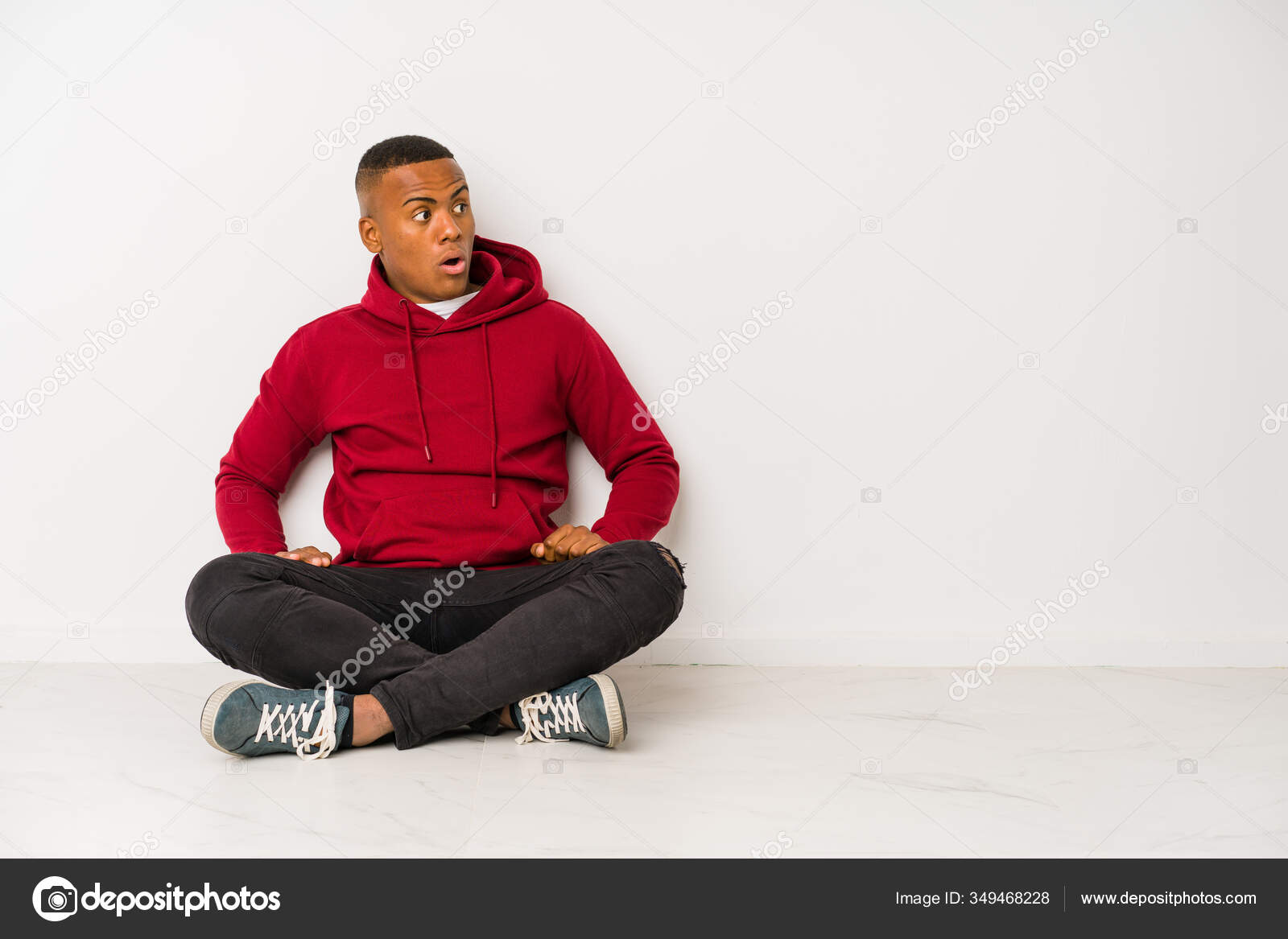 Surprised Man Sitting