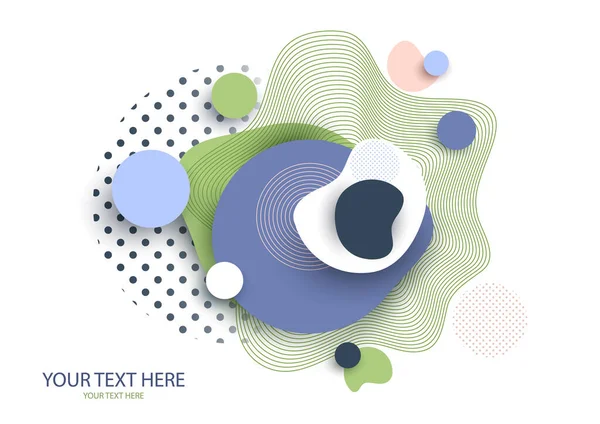 Dynamic Color Shapes Lines Abstract Composition Flowing Liquid Forms ...