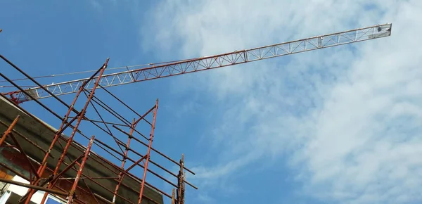 Work Progress Construction Site Spring — Stock Photo © AlfonsVen #358776200