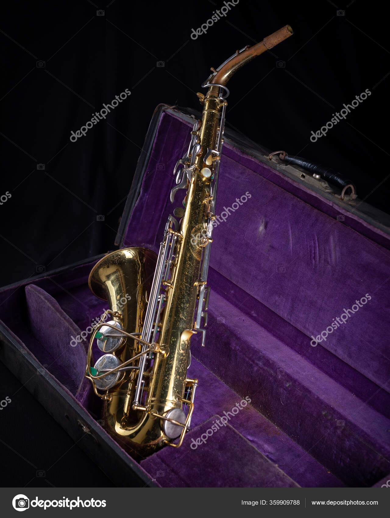 Purple Tenor Saxophone