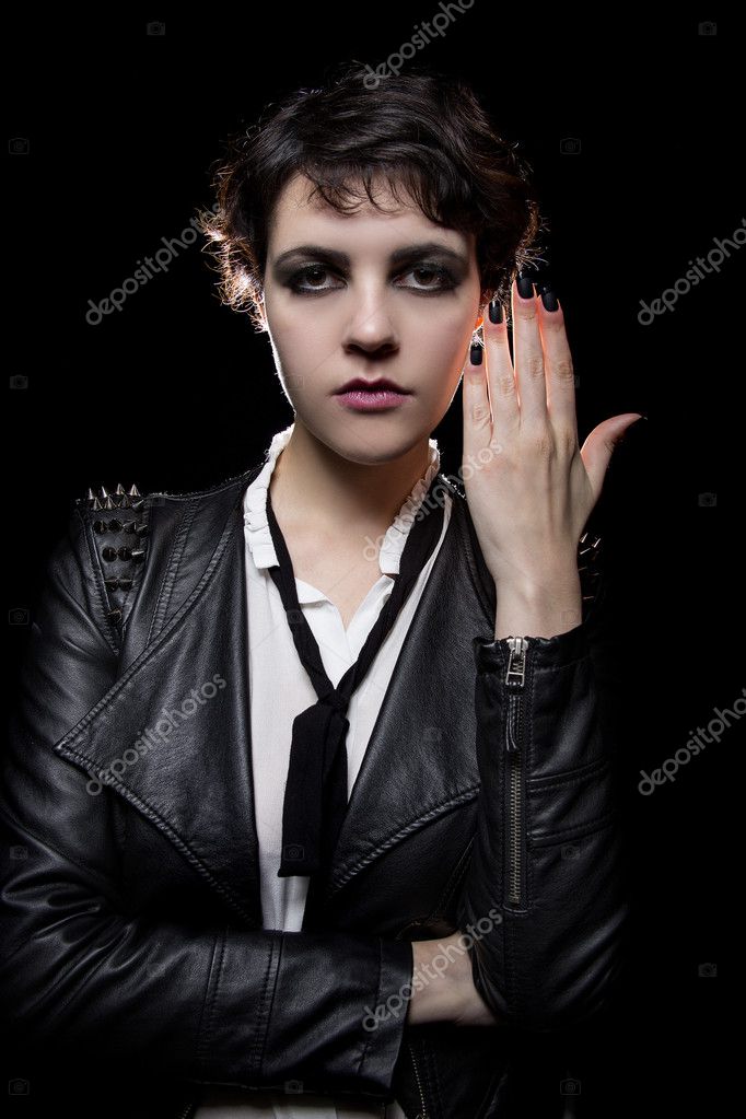 Black Nails on Gothic Model Stock Photo by ©innovatedcaptures 126811210