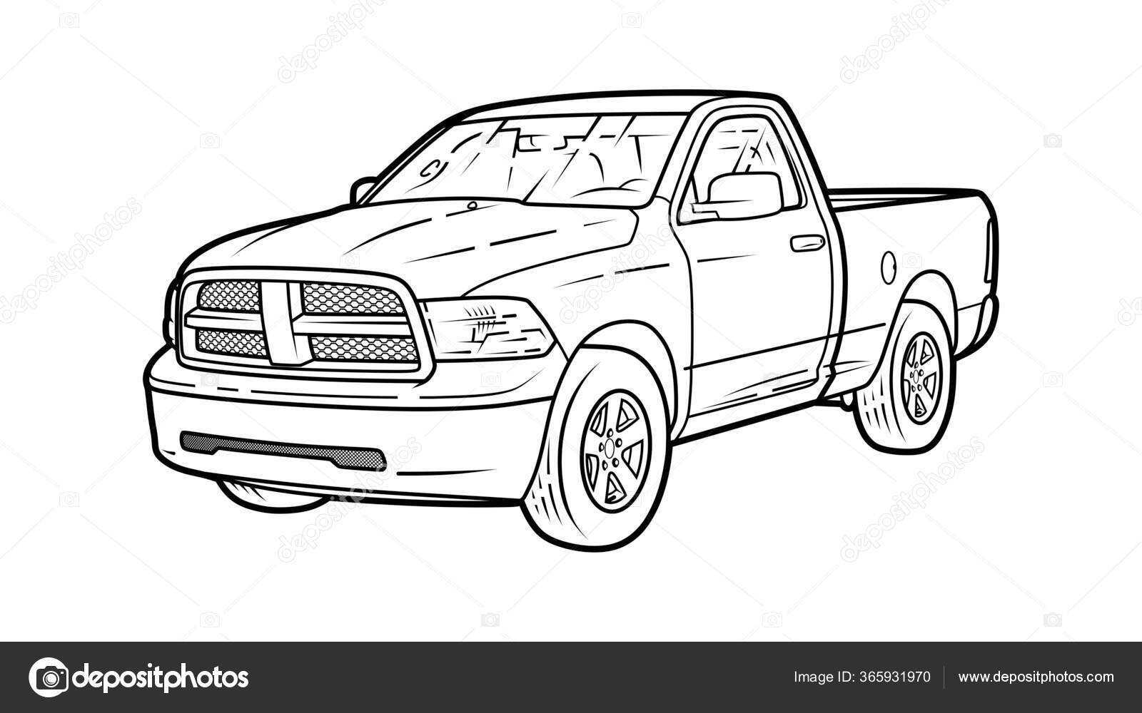 Ram Pickup Car Stock Vector by ©ArtCavalcade 365931970