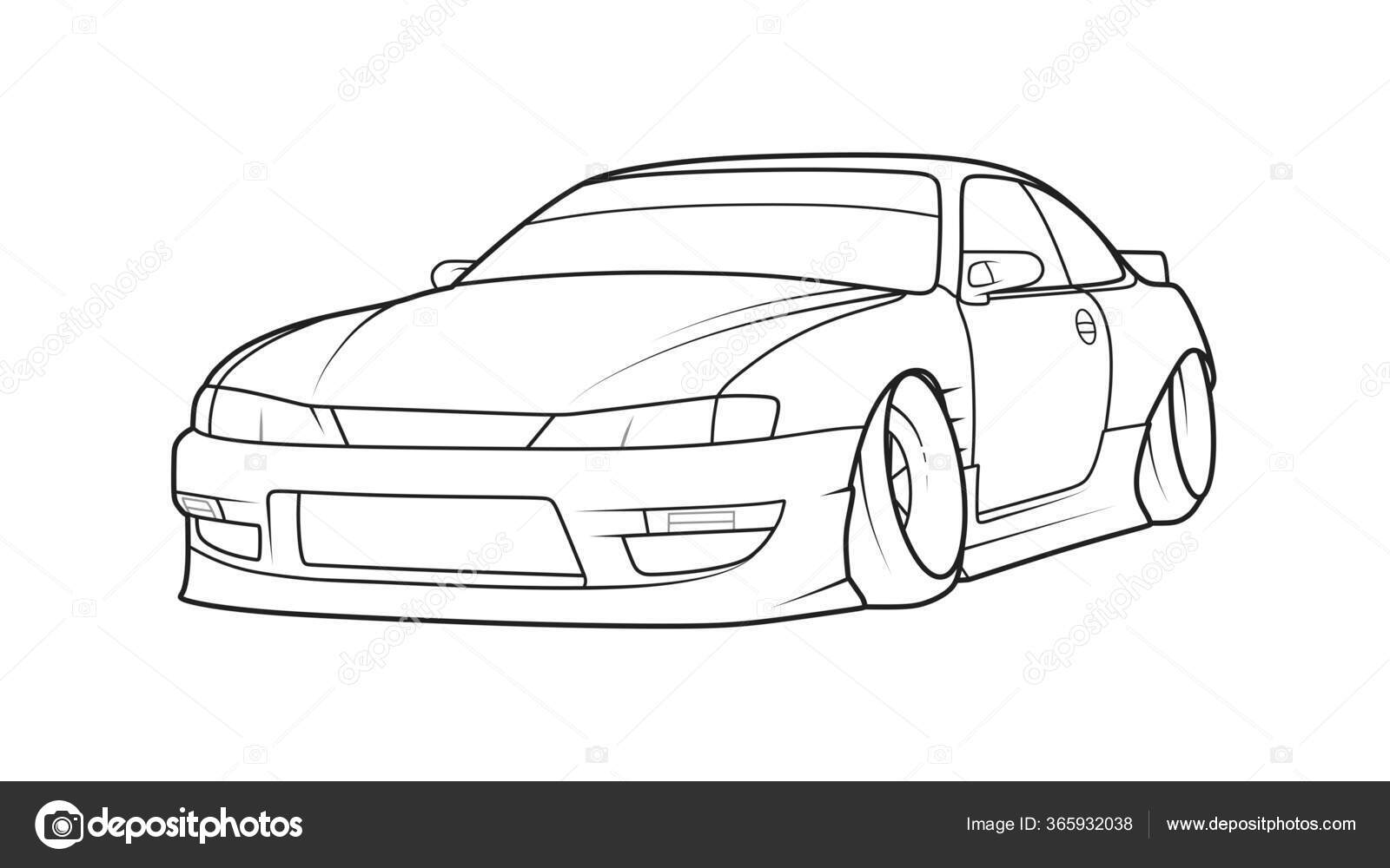 Nissan Silvia Coloring Pages