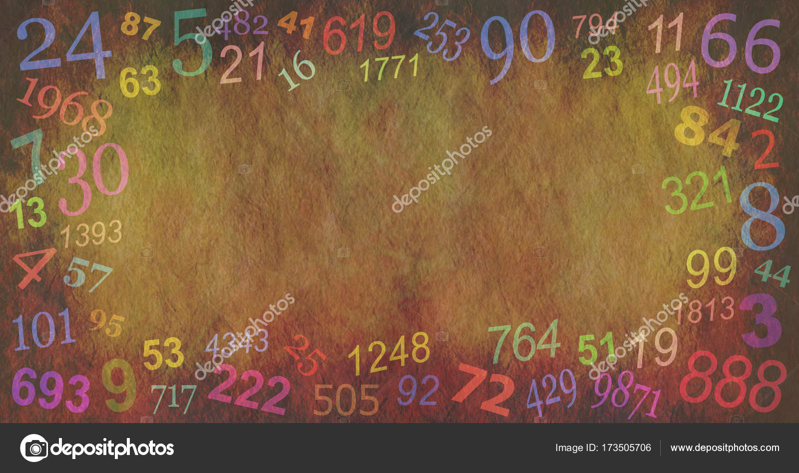 Numerology Numbers border background Stock Photo by ©Healing63 173505706