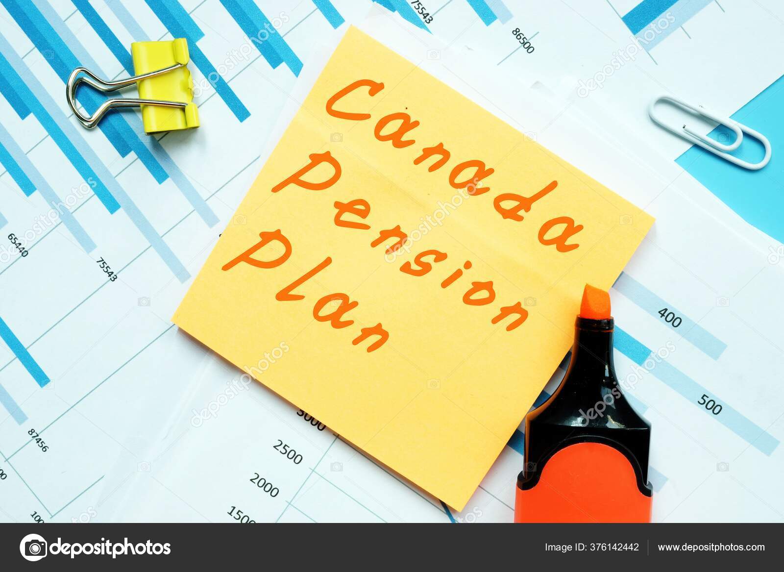 Business Concept Meaning Canada Pension Plan Cpp Sign Sheet — Stock ...
