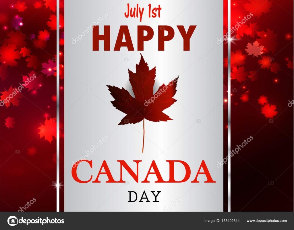 Happy Canada Day background Stock Vector Image by ©bastinda18 #158402814