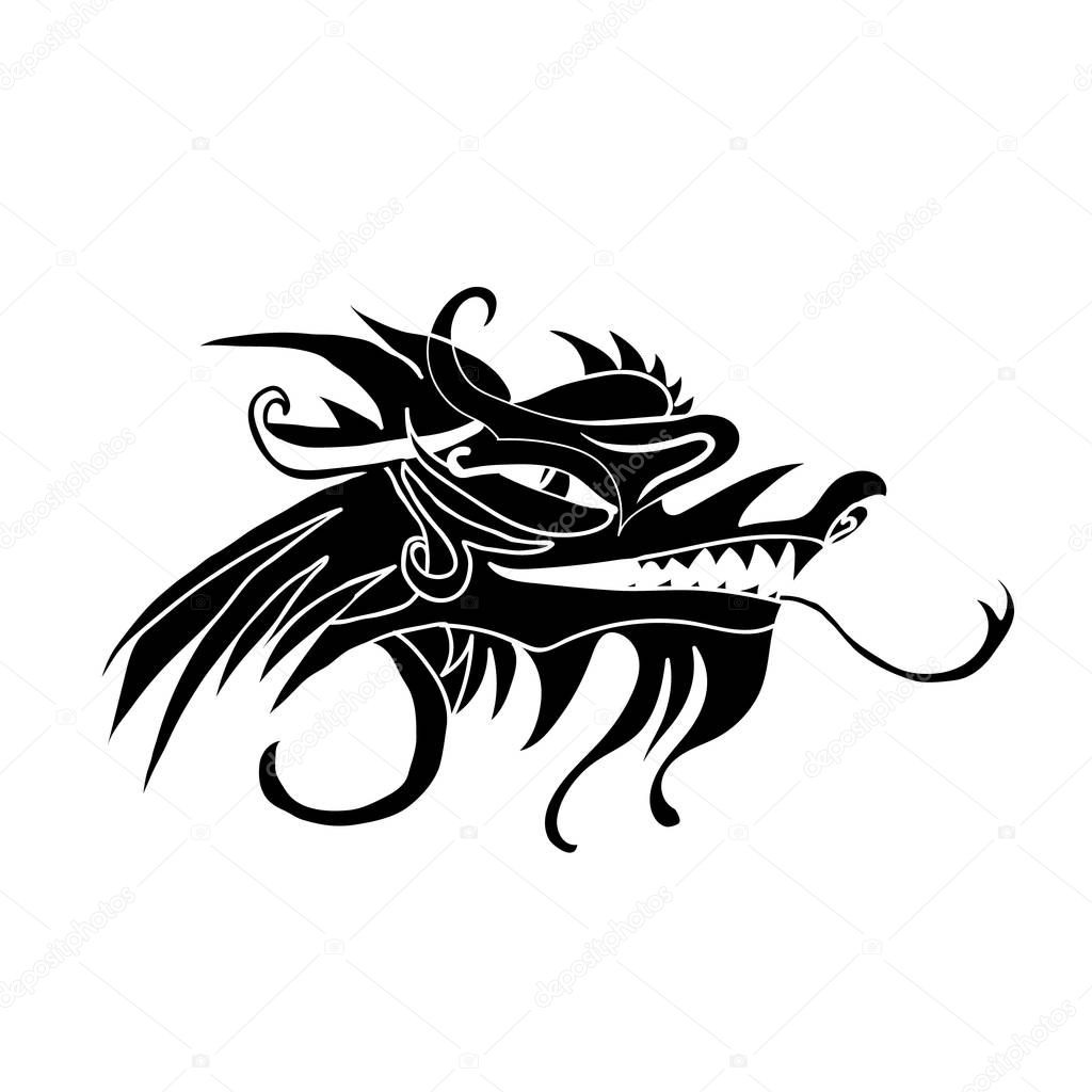 Dragon head artwork | Evil dragon head. Artwork inspired with ...