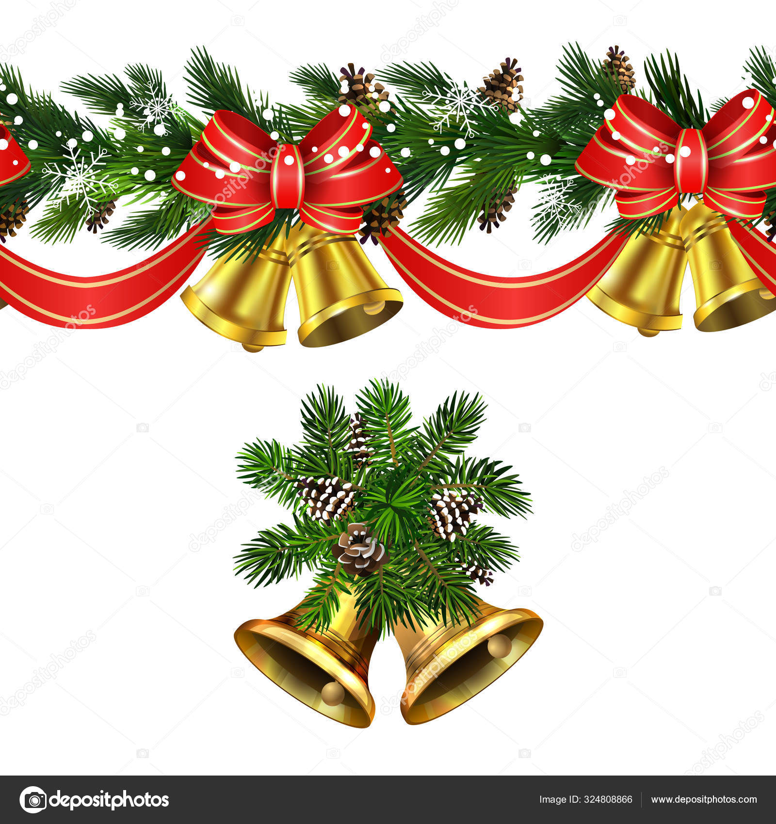 Christmas Bells Border