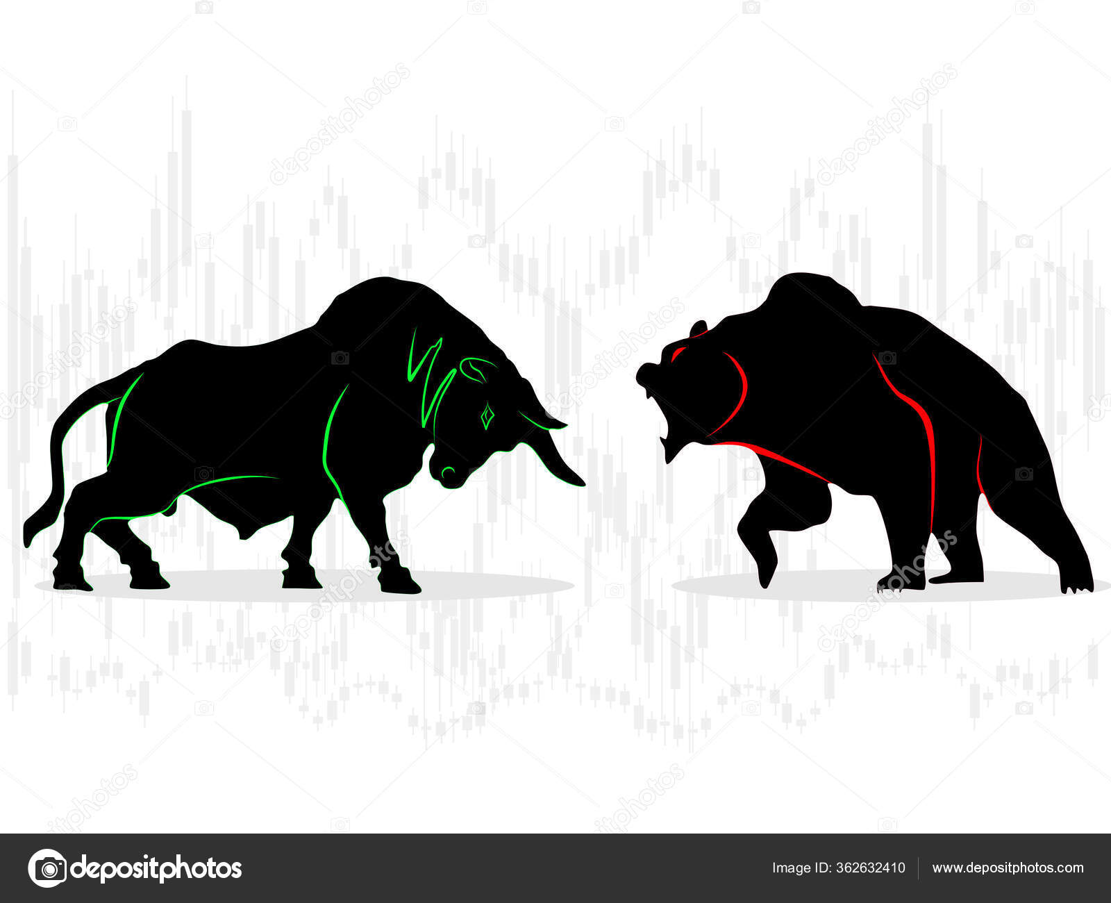 Stock Market Bull And Bear