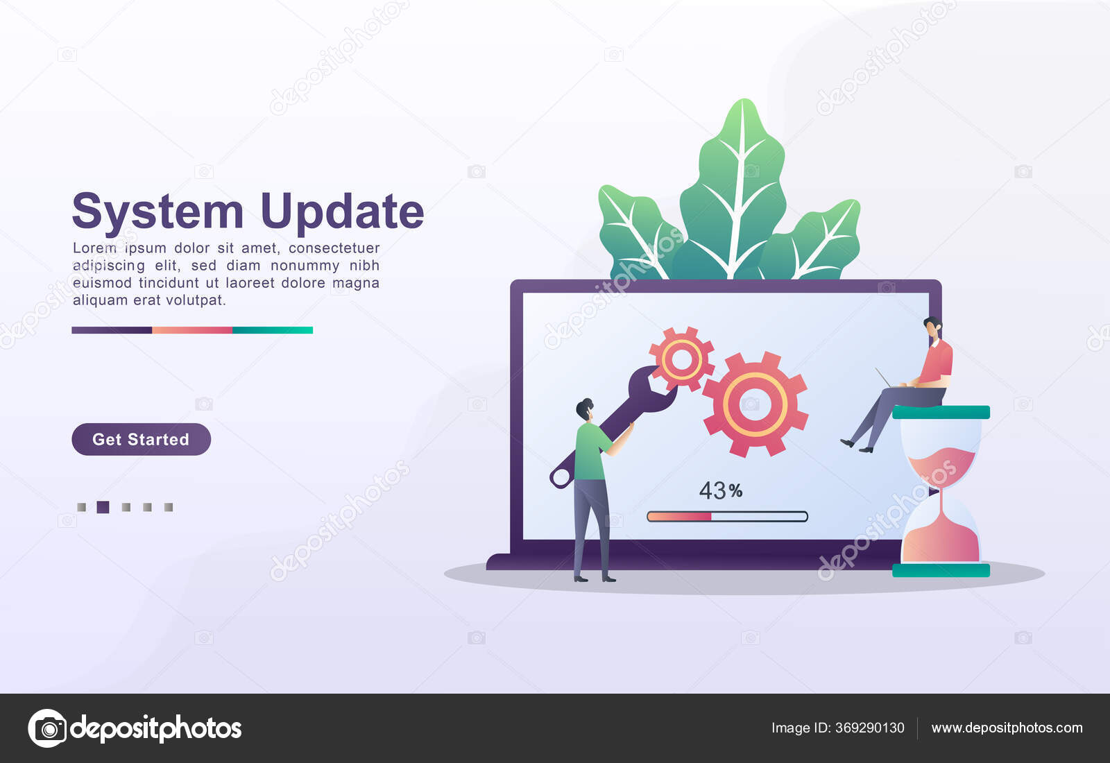 System Update Concept Process Upgrading System Update Replacing Newer ...