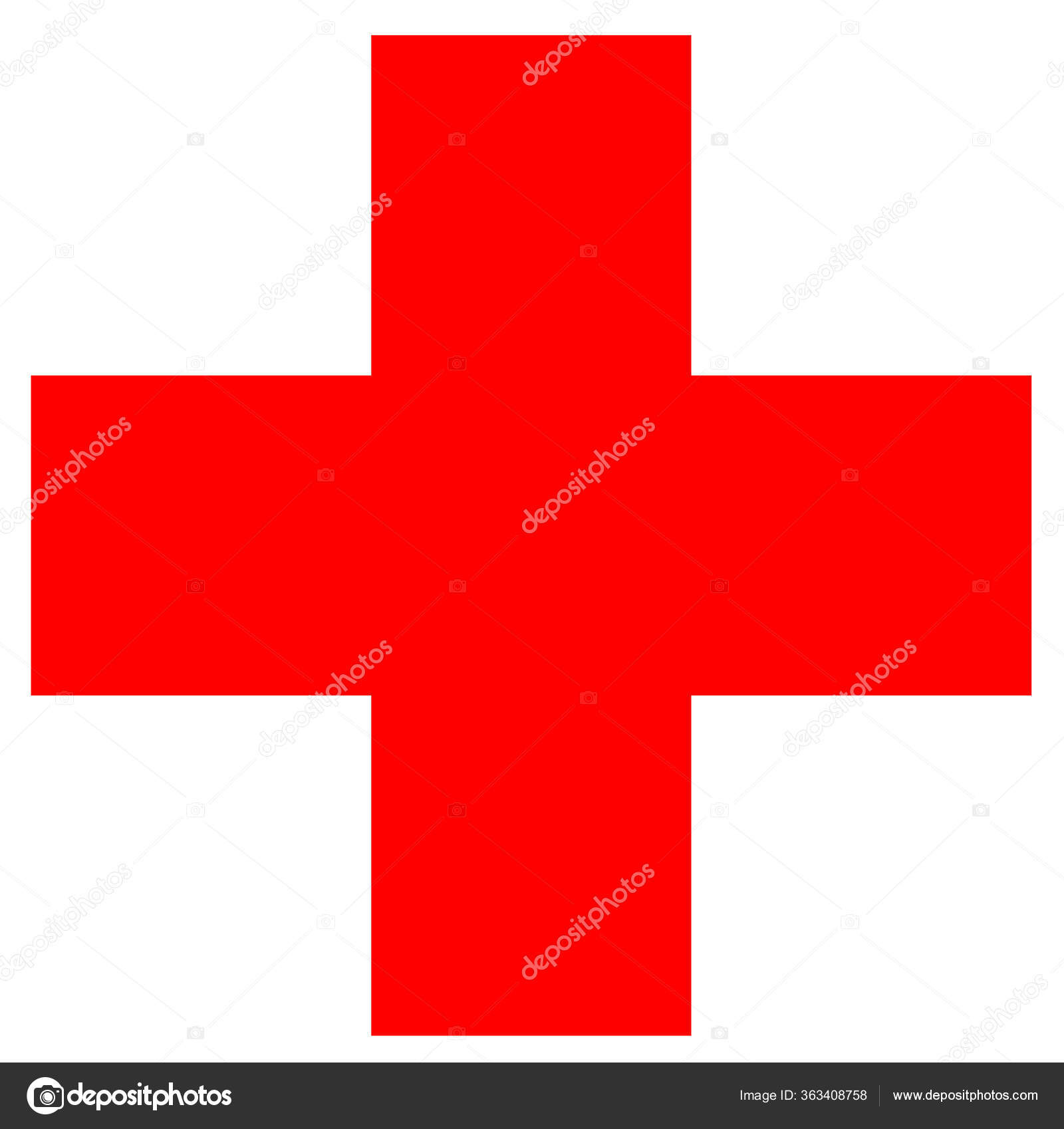 Red Cross Medical Vector Illustration Sign Stock Vector by ©mnaleen ...
