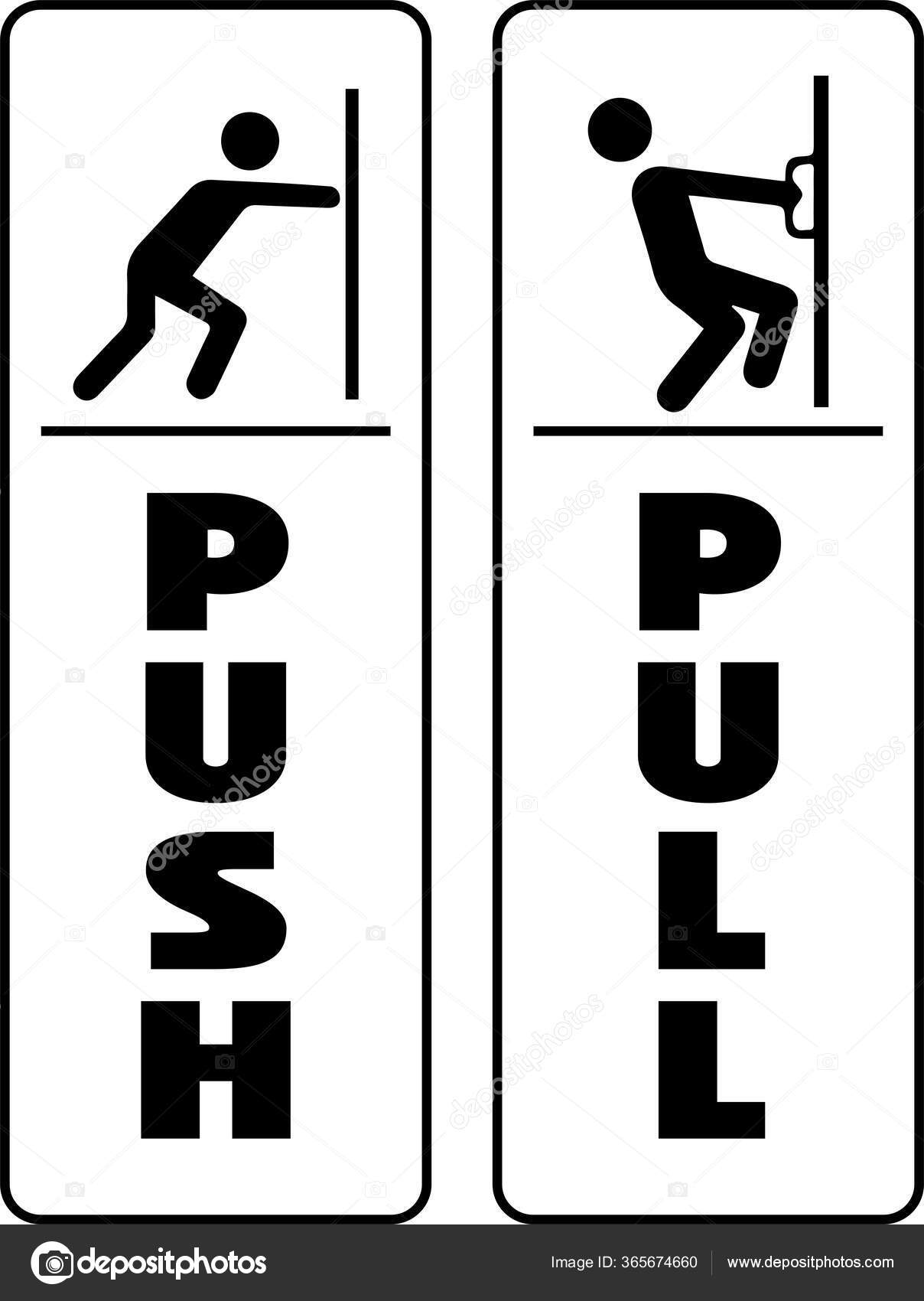Push Pull Door Sign Stock Vector Image by ©mnaleen.gmail.com #365674660 Push Pull Door Sign Stock Vector Image by ©mnaleen.gmail.com #365674660