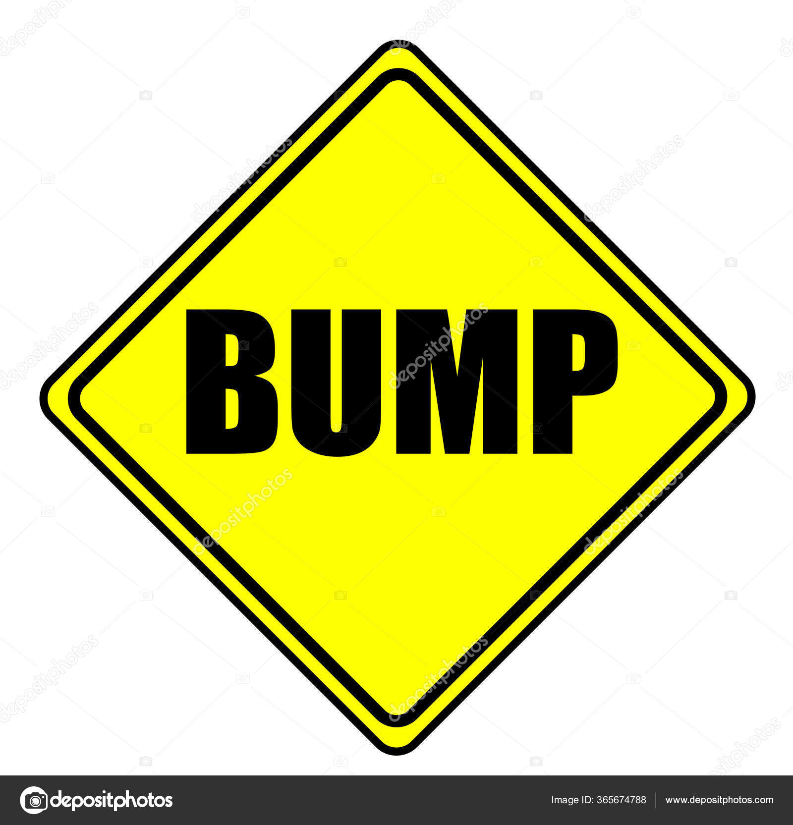 Bump Ahead Road Sign