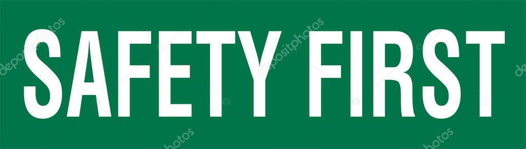 Safety first Vector Art Stock Images | Depositphotos