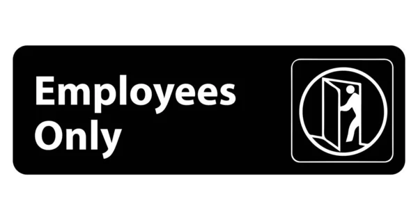 Staff Only Employees Only Outdoors Warning Vector Sign Notice Stock ...