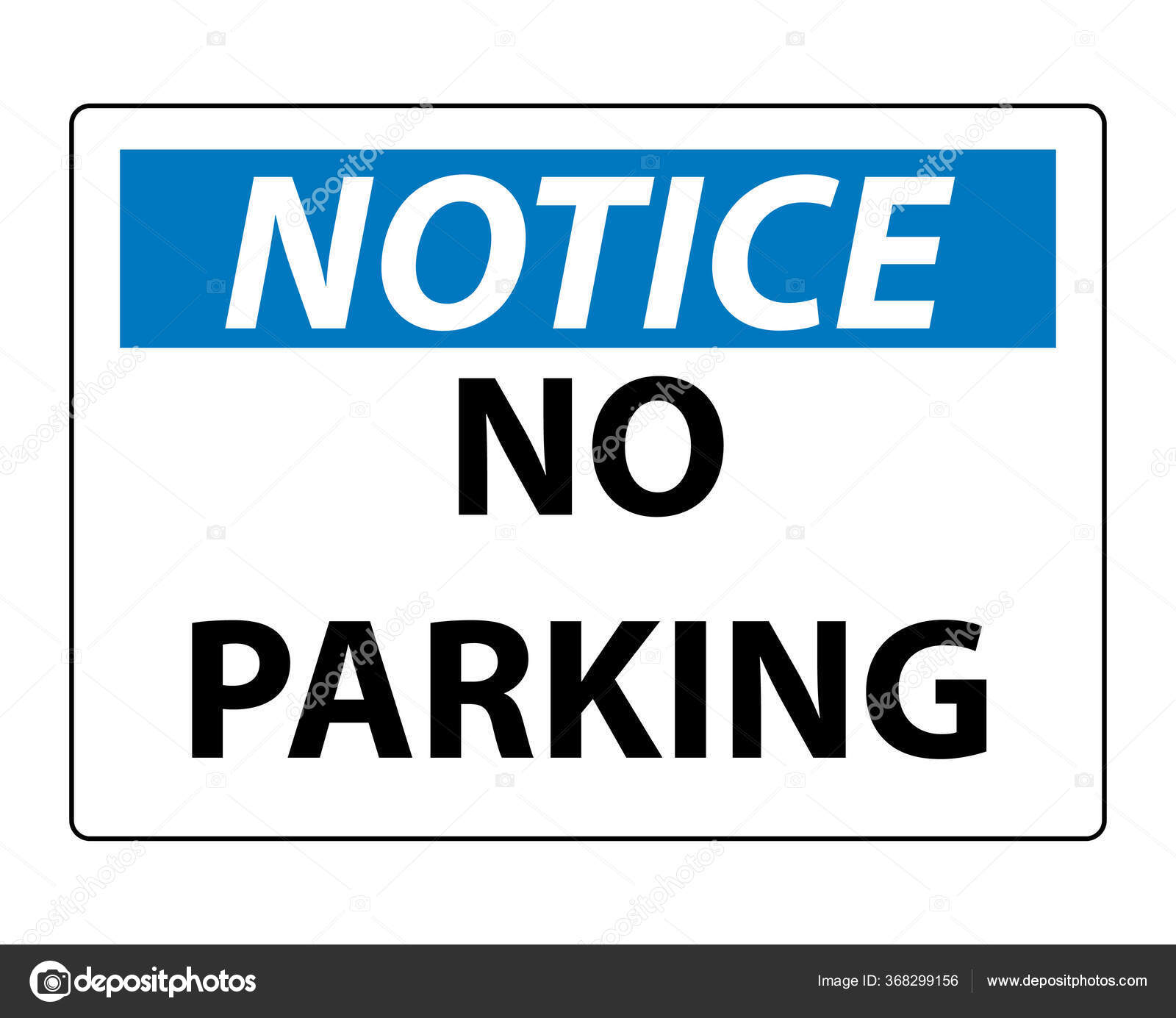 Parking Notice Sign Board Stock Vector by ©mnaleen.gmail.com 368299156