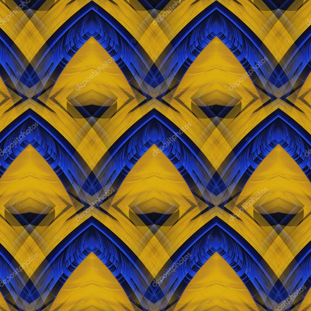 tubo de plástico de PVC amarillo brillante vivo con fondo azul ...