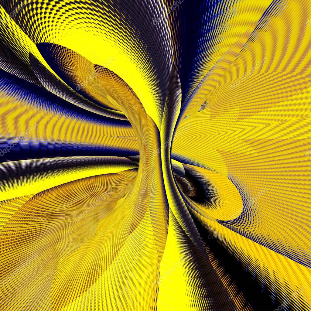 tubo de plástico de PVC amarillo brillante vívido con fondo negro ...