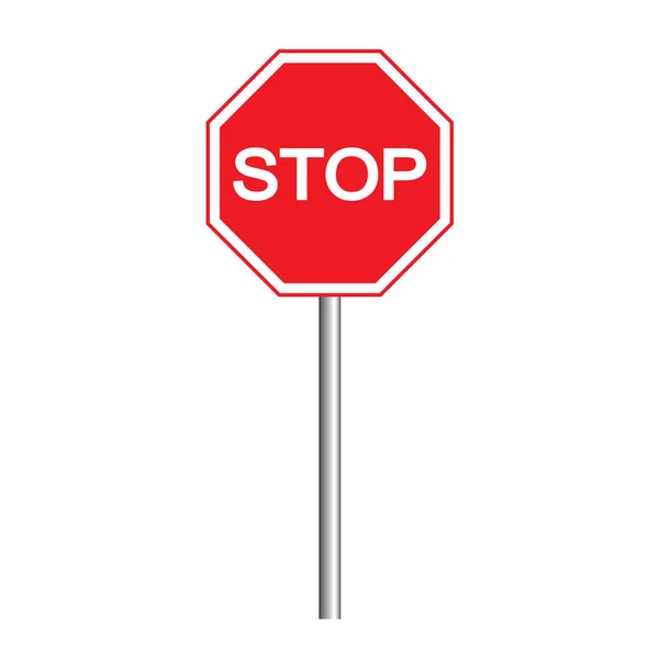 Red Stop Sign isolated on brown background. Traffic regulatory warning ...