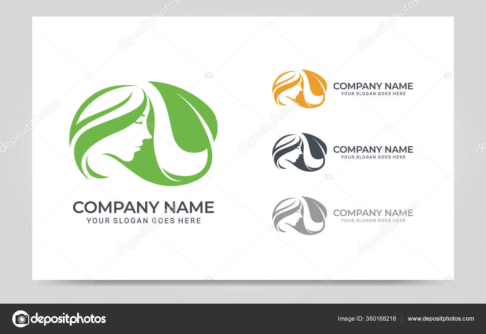 Image vectorielle Beauté Femme Visage Logo Symbole Illustration ...