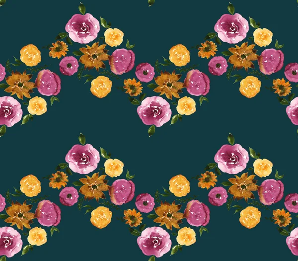 Retro patterns with flowers Stock Photos, Royalty Free Retro patterns ...
