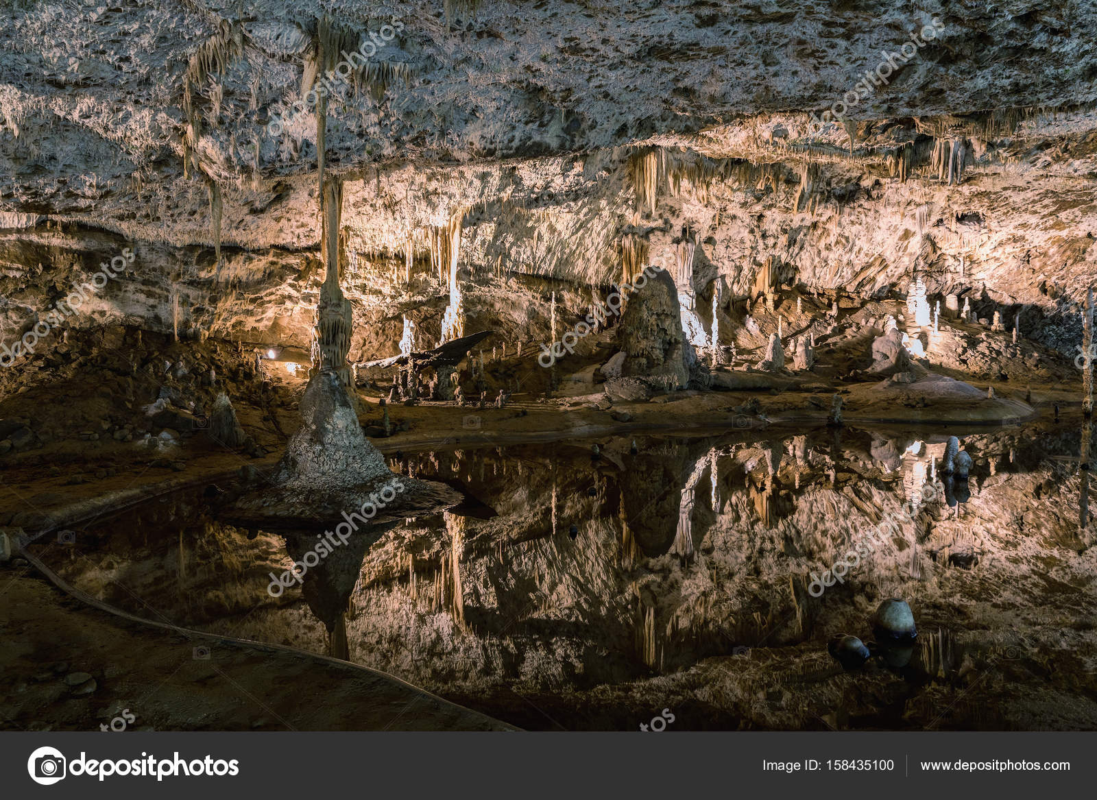 Punkva Cave in the Moravian Karst Area near Brno, Czech Republic. An ...