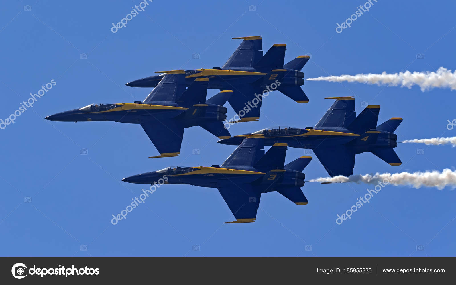 Blue Angels Jet Fighters Flying 2017 Huntington Beach Airshow ...