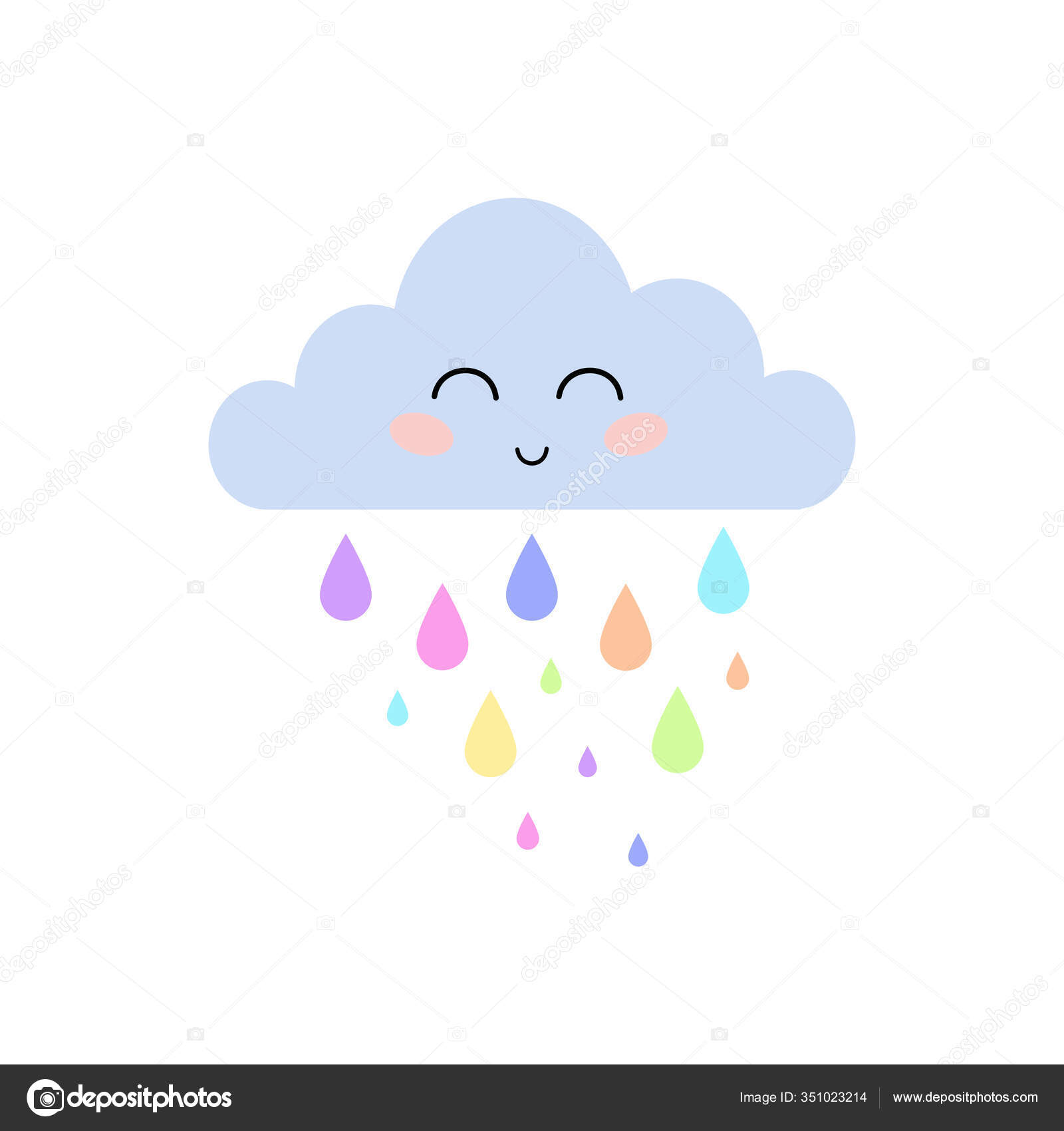 Cartoon Cloud With Face