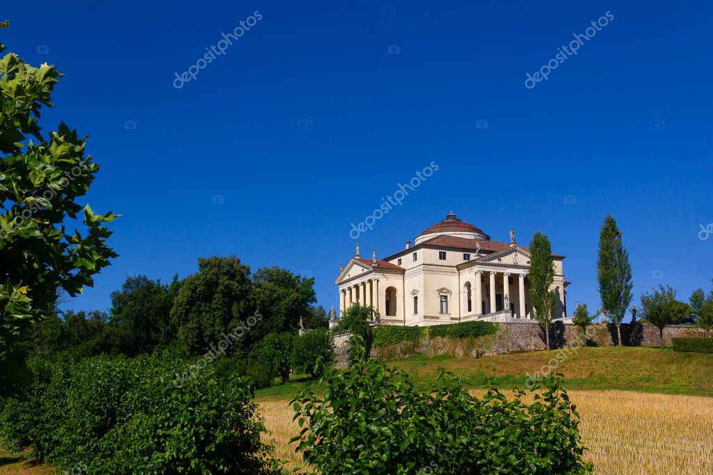 La Rotonda, diseñado por el arquitecto Andrea Palladio. Este edificio es una de las villas más ...