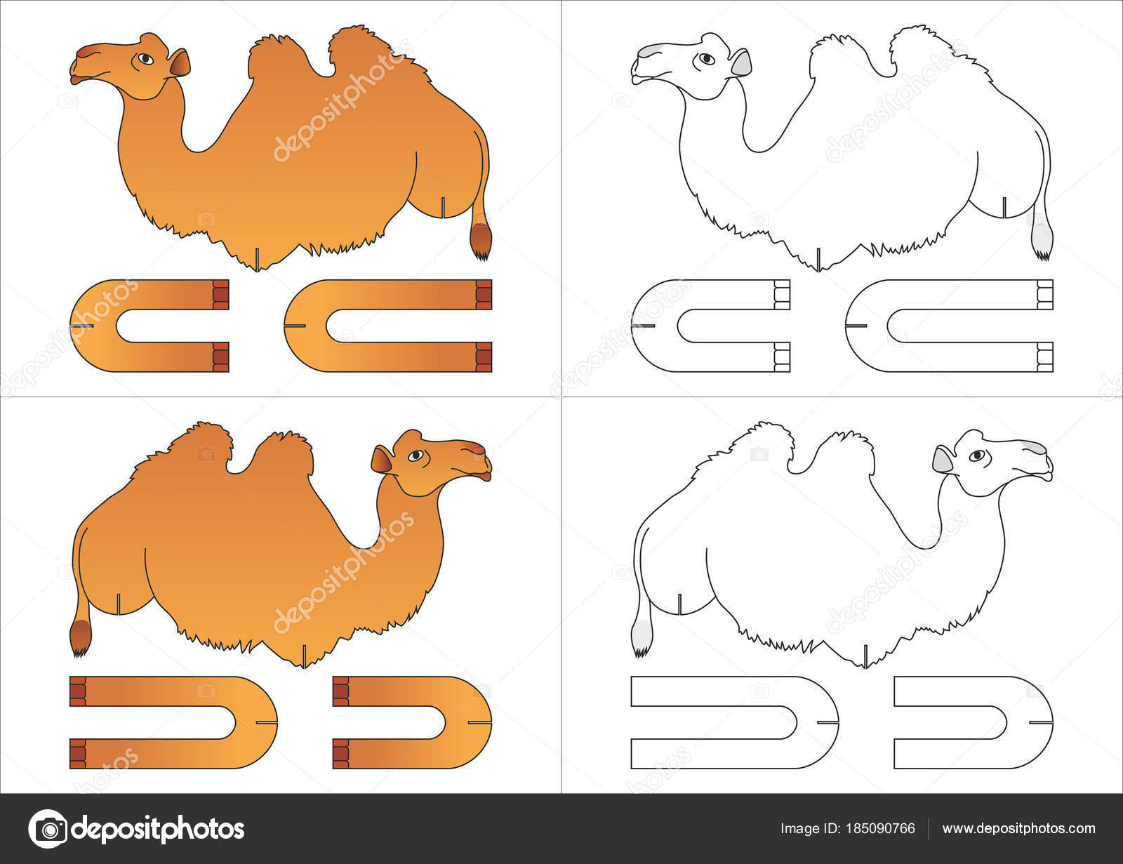 Camel Cut Out Template