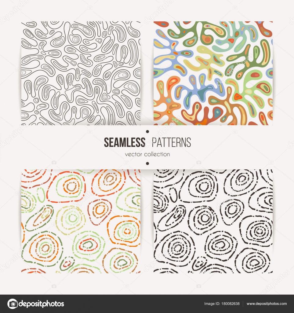 Set of seamless abstract patterns. Stock Vector Image by ©Drekhann ...