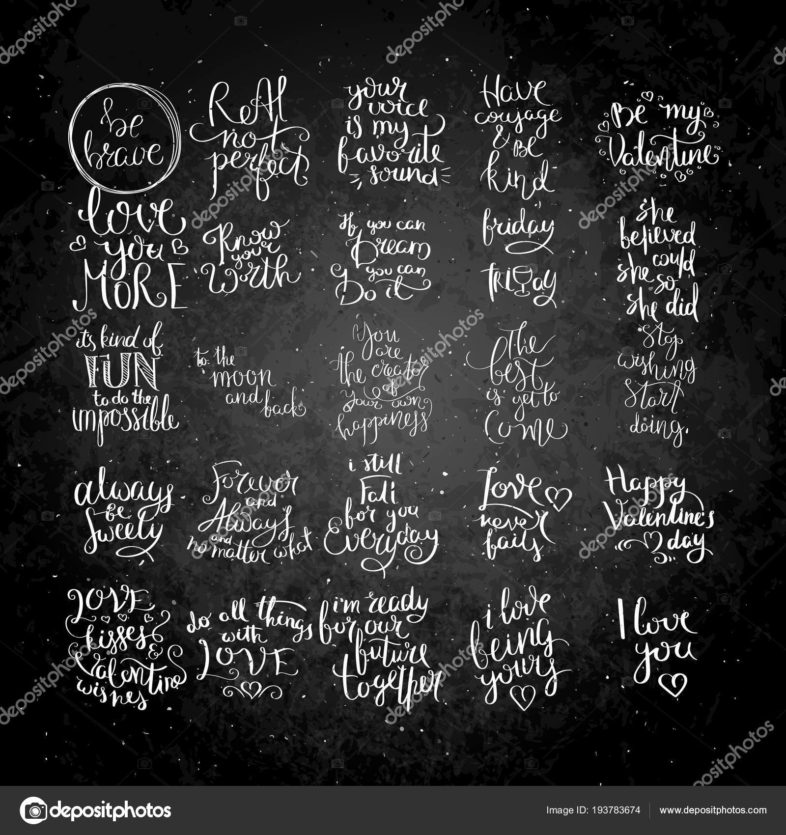 Hand written calligraphy quote motivation for life and happiness on ...