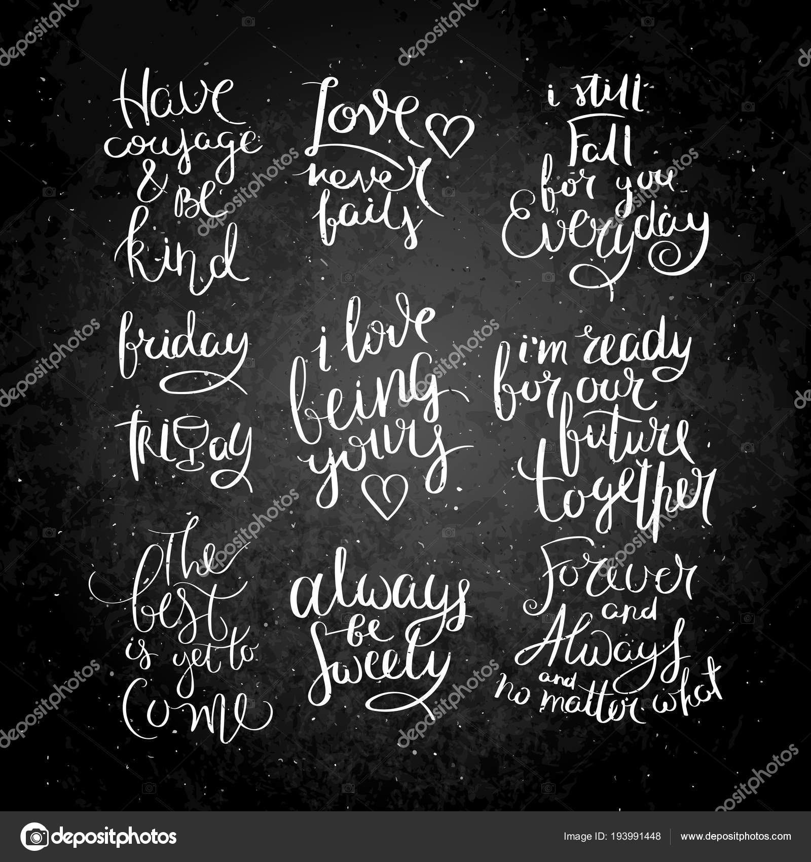 Hand written calligraphy quote motivation for life and happiness on ...